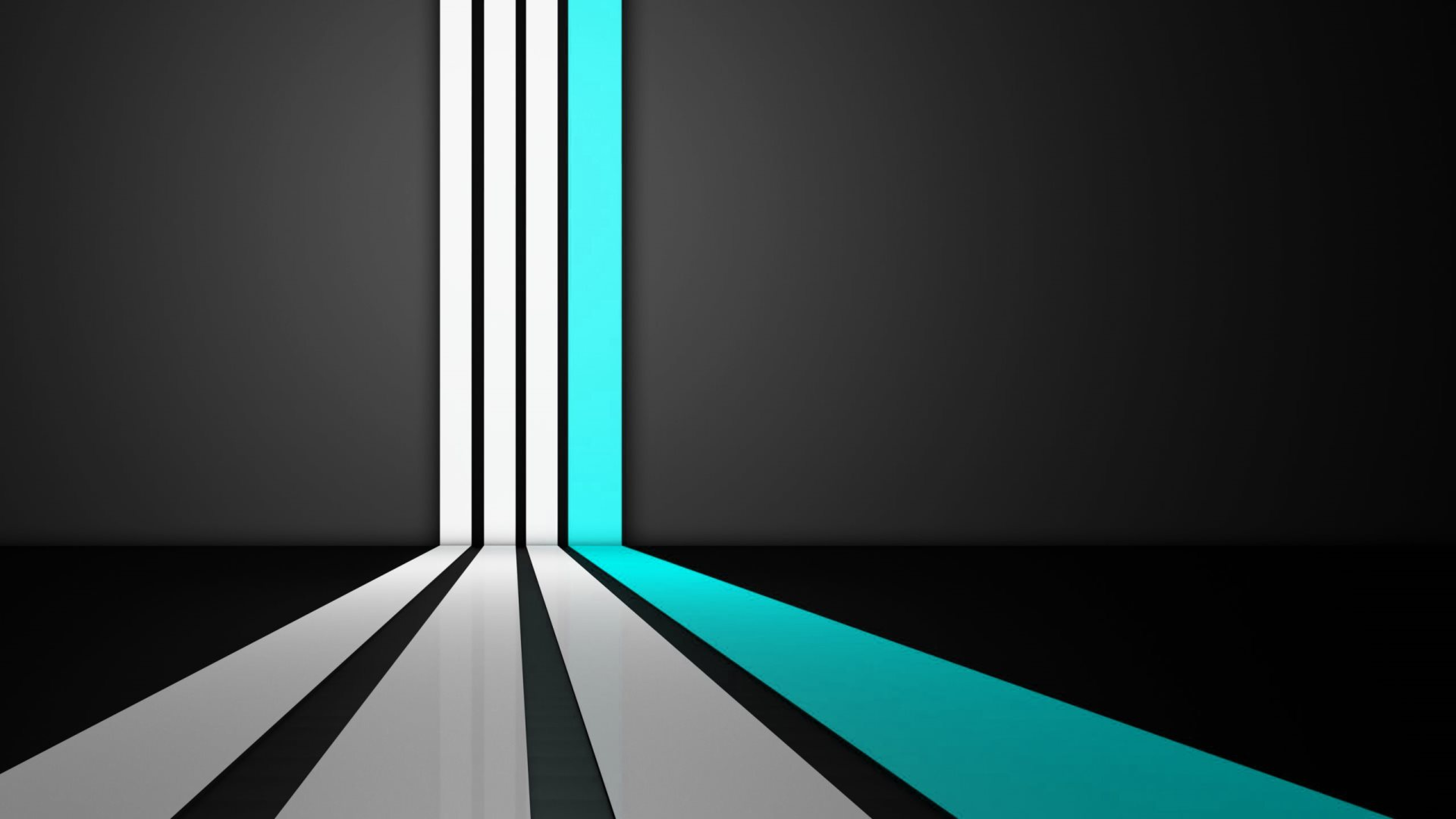 Linhas Turquesa Resolução 3840x2160 - Wallpaper - Atomic Papers